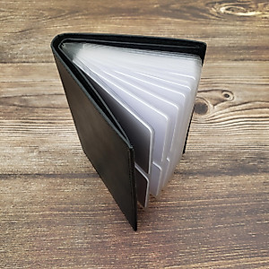 ag wallets RFID Signal Blocking Leather European Hipster Wallet, Black, 5 x 4.5-Inch