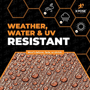 24' x 36' Super Heavy Duty 16 Mil Brown Poly Tarp Cover - Thick Waterproof, UV Resistant, Rip and Tear Proof Tarpaulin with Grommets and Reinforced Edges - by Xpose Safety