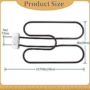 Sienson BBQ Grill Heating Element Replacement Part for Weber 80342, 80343, 65620, Q140, Q1400 Grills,Electric Smoker and Grill Heating Element,120 Volts 1500 Watts Heating Element Replacement Part