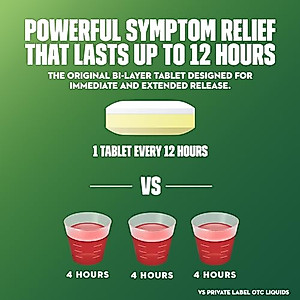 Mucinex DM 12Hr Chest Congestion & Cough Medicine For Adults, Cold And Cough Medicine for Excess Mucus Relief, 600 mg Guaifenesin & 30 mg Dextromethorphan HBr, 68 Bi-Layer Tablets