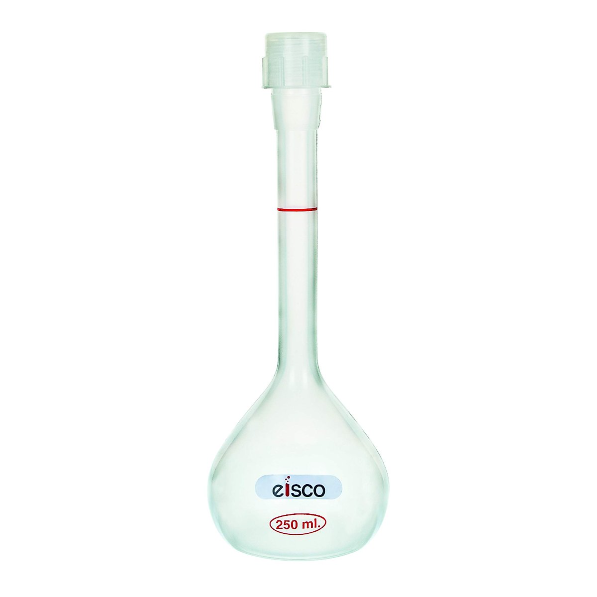 EISCO Volumetric Flask, 100ml - Polypropylene, with Screw Cap Autoclavable- Eisco Labs