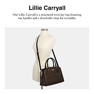 COACH Lillie Carryall, Brown Black