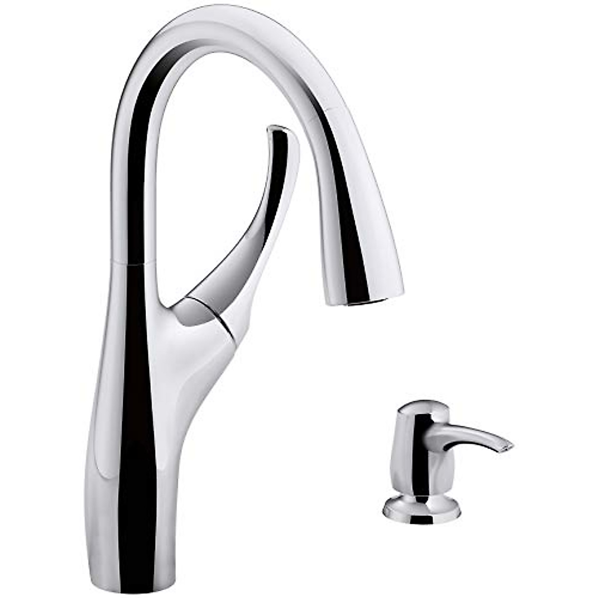 Kohler K-R72511-SD-CP Mazz Kitchen Sink Faucet, Polished Chrome