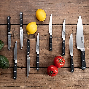 Chef Craft Pro Series Knives, 9 Piece Set, Stainless Steel/Black