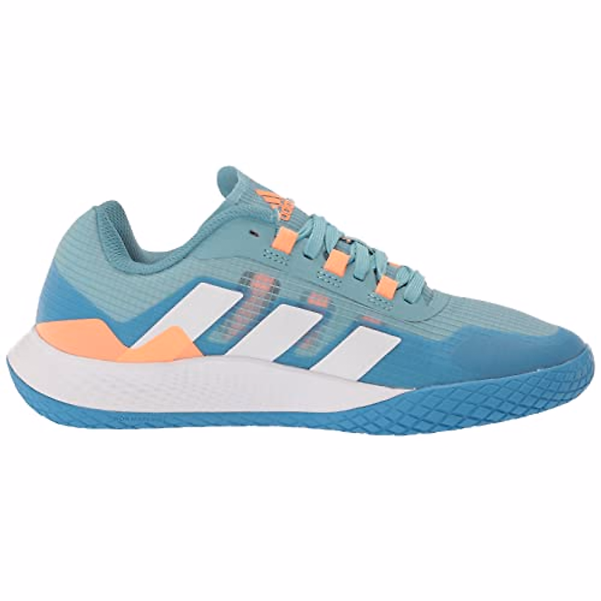 adidas Women's Forcebounce 2.0 Running Shoe, White/White/Pulse Blue, 9.5