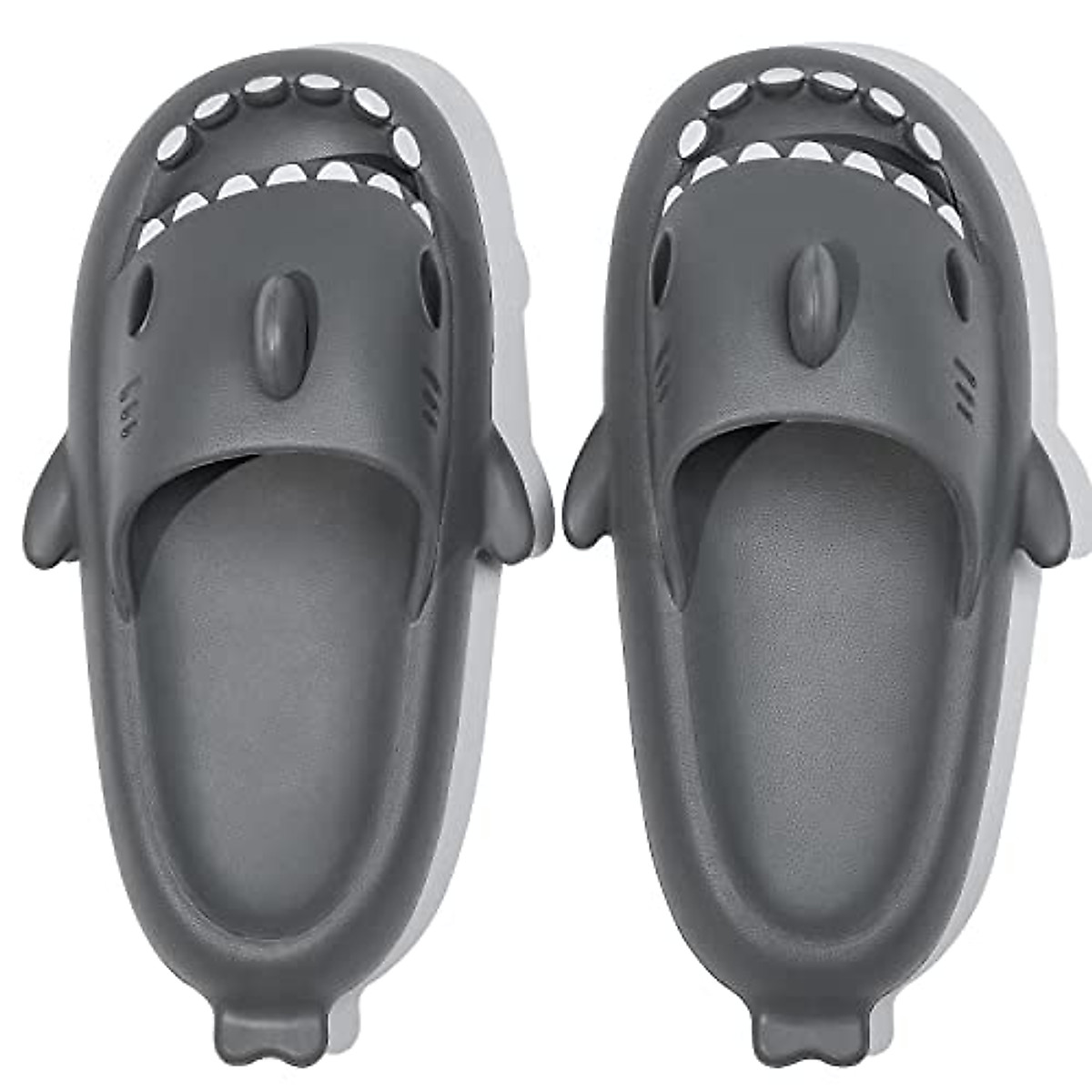Metogo Cloud Shark Slides Non-Slip Open Toe Slippers Kids Cute Lightweight EVA Sandals