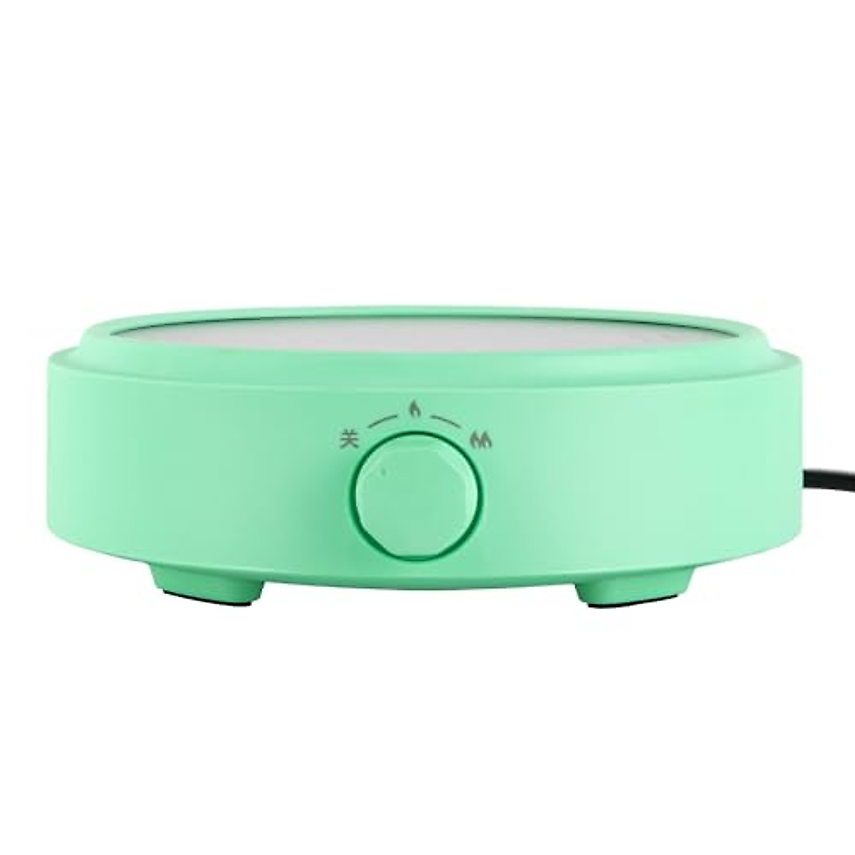 800W/110V Induction Cooktop Stove Electric Mini Stove Induction Burner Hot Plate, Portable Induction Burner Countertop Water Stove for Boiling Water, Making Tea and Coffee, Adjustable Power (green)