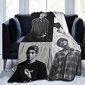Throw Blanket Kim Taehyung Soft Fleece Blanket for Bed Sofa Couch Office Travelling Lightweight Soft Flannel Blankets for Home …