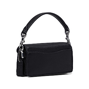 Coach Polished Pebble Leather Tabby 12 Black One Size