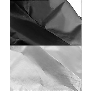 QWORK Drum Cover for 55 Gallon Industrial Barrel, 2 Pack High Density Nylon Oxford Fabric Covers with Excellent Waterproof Performance and Stretchable Adjustable Drawstring