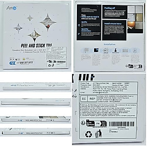 Art3d Backsplash Tile for Kitchen Peel and Stick, 10-Sheet Stick on Subway Tiles for Kitchem, Bathroom Back Splashes, 12"x12", Warm White with Black Grout