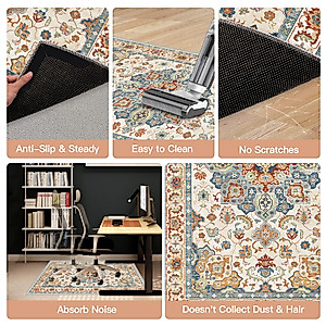 Office Chair Mat for Hardwood Floor, 2.62 lbs Anti-Slip Hi-Q Desk Chair Mat for Hardwood & Low-Carpeted Floors, 48x36 Easy to Clean Desk Floor Mat for Office Chair on Hardwood Floors