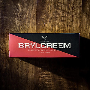Brylcreem 3-in-1 Original High Shine Men's Hair Cream for Styling, Strengthening, and Conditioning, Alcohol-Free, 5.5 Ounce