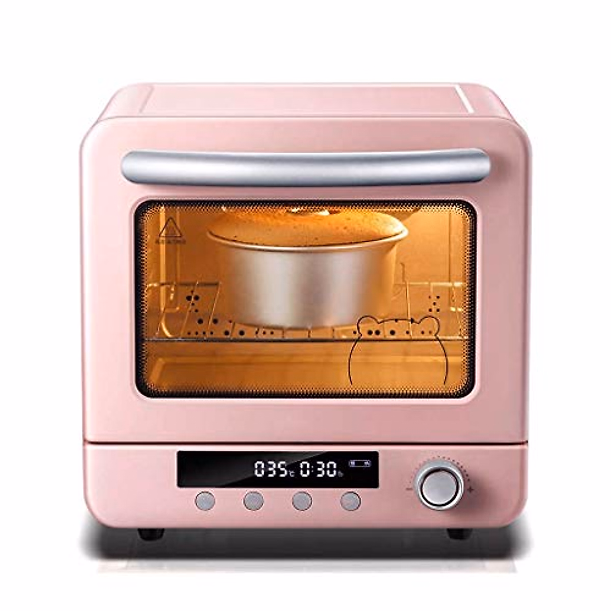 CZDYUF 20L Toaster Oven, Multi-function Stainless Steel Finish with Timer - Toast - Bake - Broil, Natural Convection - 1300 Watts of Power