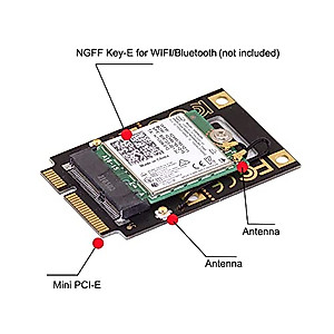 NFHK NGFF M.2 Key-A to Mini PCI-E PCI Express Converter Adapter for 9260 8265 7260 AC Card