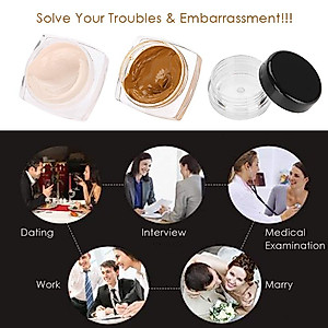 Waterproof Tattoo Cover-Up Makeup Set, Tattoo Skin Cover Concealer Cream for Dark Spots, Scars, Vitiligo, And More - Tattoo Cover-Up Makeup - Use on Body, For Legs