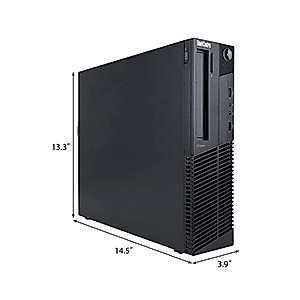 Lenovo Business Desktop Computer, Intel Quad Core i7-2600, 16GB RAM, 2TB HDD, DVD-RW, Keyboard, Mouse, WiFi, Windows 10 Pro (Renewed)