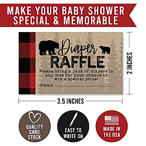 Hadley Designs 25 Baby Shower Diaper Raffle Tickets For Baby Shower Boy-Lumberjack Baby Shower Games For Boys, Diaper Raffle Cards, Baby Raffle Tickets, Baby Shower Invitation, Baby Shower Ideas