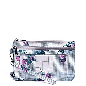 Lug Peekaboo Pouch, Plaid Floral Pearl