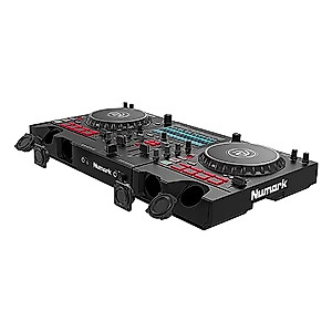 Numark Mixstream Pro Standalone System with Speakers, 7” Touch Screen, WiFi Streaming, 2 Channels & FX