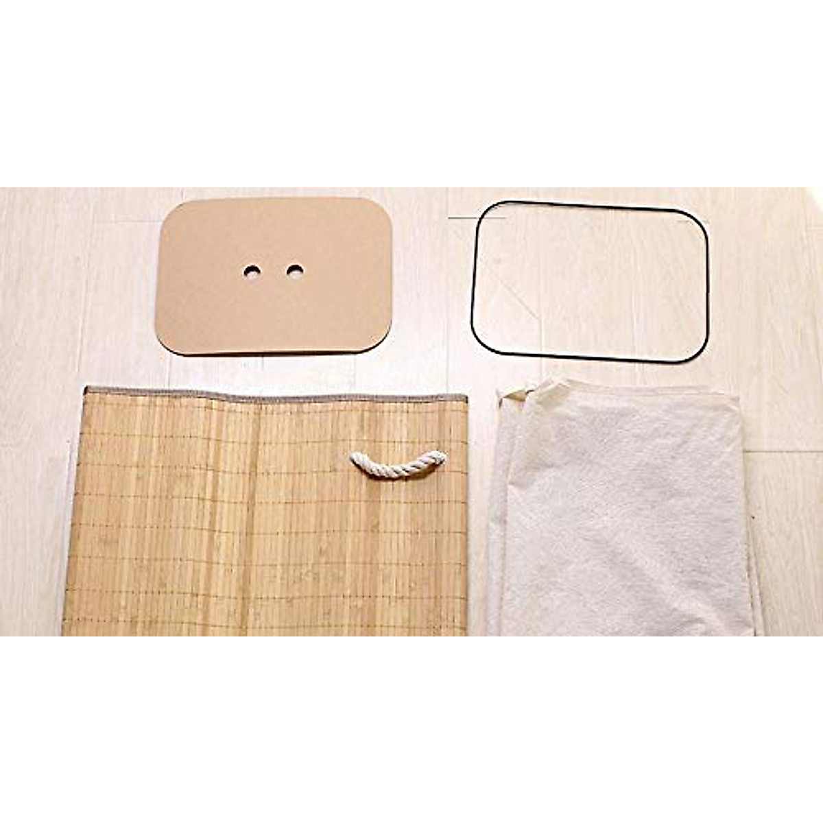 Leiio [Handmade]: This Hand-Woven Laundry Basket is Made of Natural Renewable Bamboo and is an Essential Item in Your Home. You Need a Laundry Basket to Organize Dirty Clothes and Keep Your Home Tidy