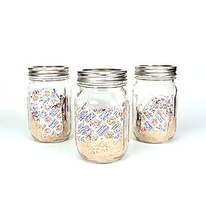 PackFreshUSA: Oxygen Absorber Combo - Contains 3 Sizes 50cc, 100cc, and 300cc- Food Grade - Non-Toxic - Food Preservation - Long-Term Food Storage Guide Included - 75 Pack (25 Count of Each Size)