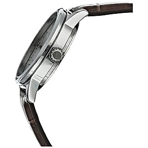 Casio #MTP-V002L-7B Men's Standard Analog Leather Band Easy Reader Day Date Watch