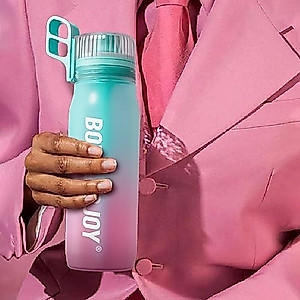 JIMACRO Sports Air Water Bottle Flavor up BOTTLED JOY Drinking Bottles with Flavor Pods, 22 Oz/650ML Scent Water Cup BPA Free 0 Sugar Water Bottle With Straw, Suitable for Gym and Outdoor