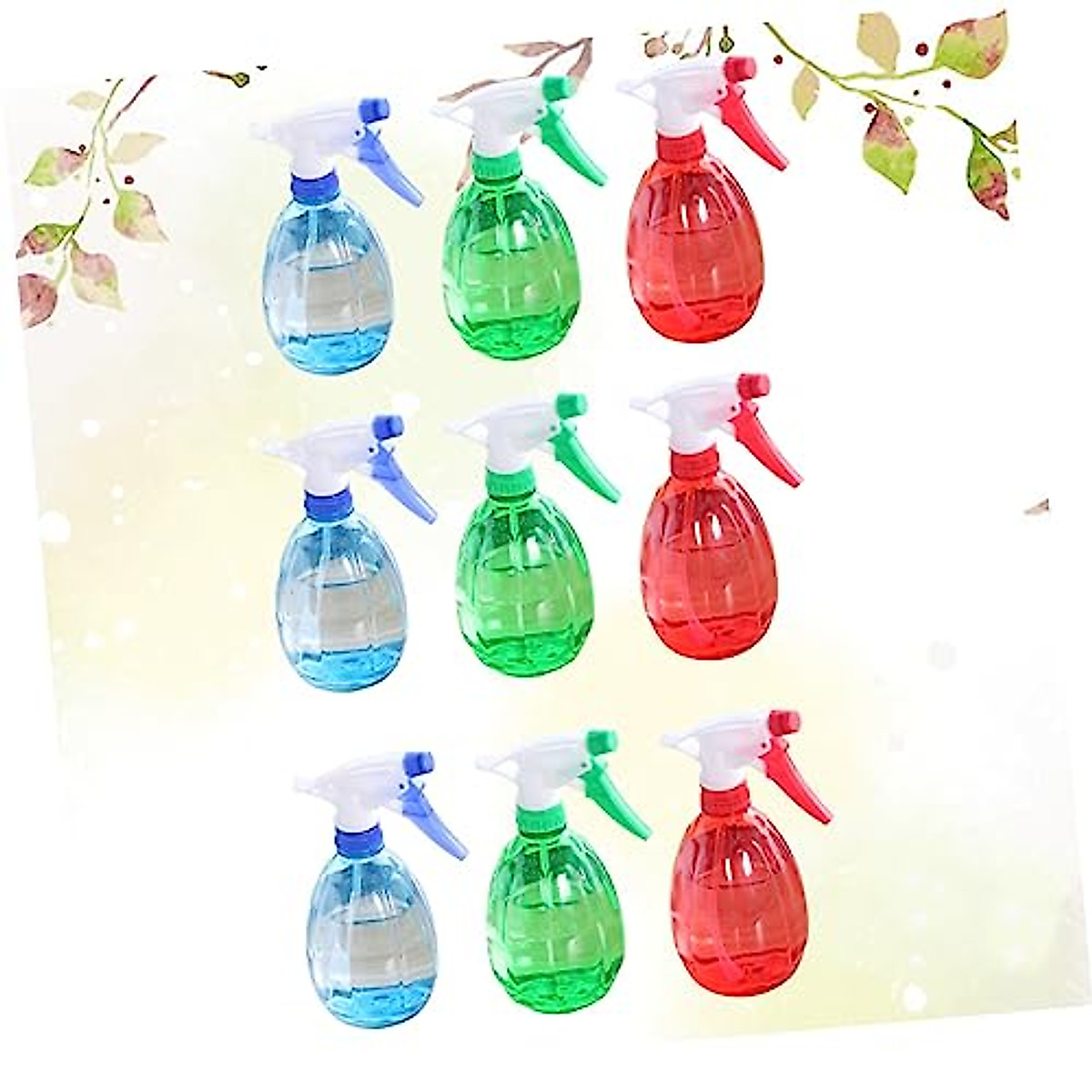 Yardwe 9Pcs Watering Can Watering Tool Hand Pressure Sprayer Refillable Sprayer Hair Spray Bottle Empty Mist Spray Bottle plastic spray bottles clear plastic containers small containers
