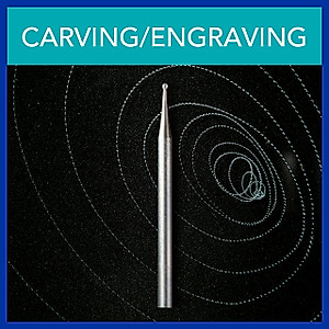 Dremel 729-01 Carving & Engraving Rotary Tool Accessories Kit, 11-Piece Assorted Set - Perfect for Use On Wood, Metal, and Glass