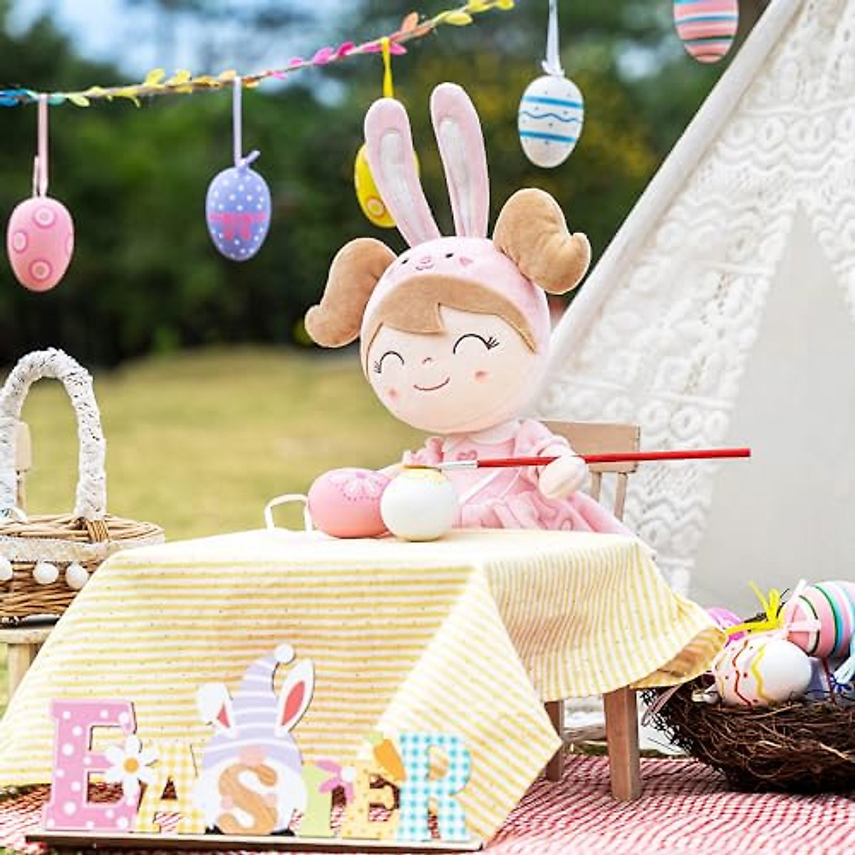 Gloveleya Baby Doll Girl Gifts Soft Plush Bunny Dolls 14" with Gift Box