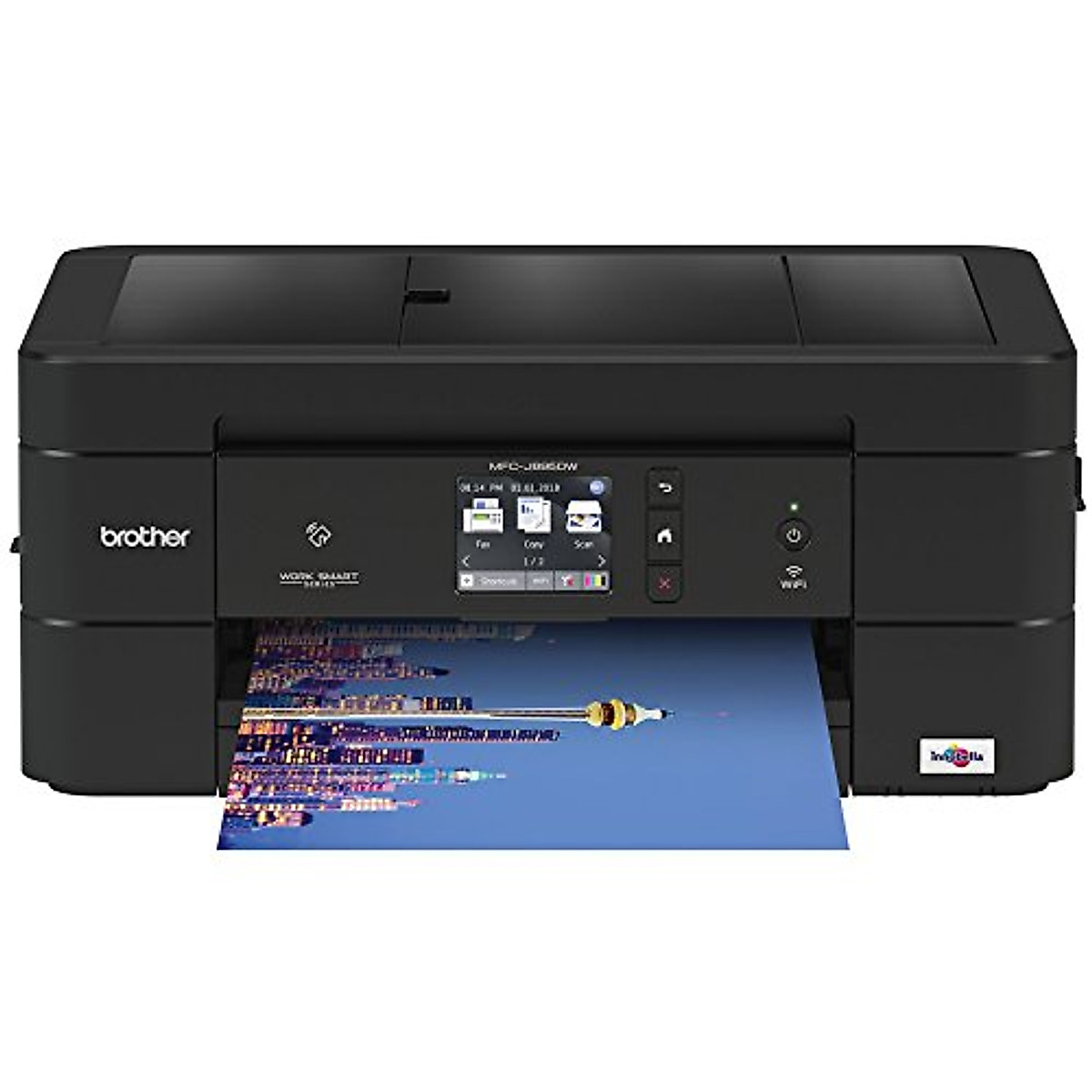 Brother Wireless All-in-One Inkjet Printer, MFC-J895DW, Multi-function Color Printer, Duplex Printing, NFC One Touch to Connect Mobile Printing, Amazon Dash Replenishment Enabled, Black, Standard