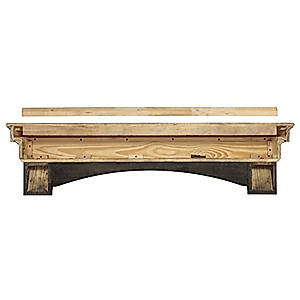 Pearl Mantels 497-60-20 Celeste Mantel Shelf, 60", Espresso Finish