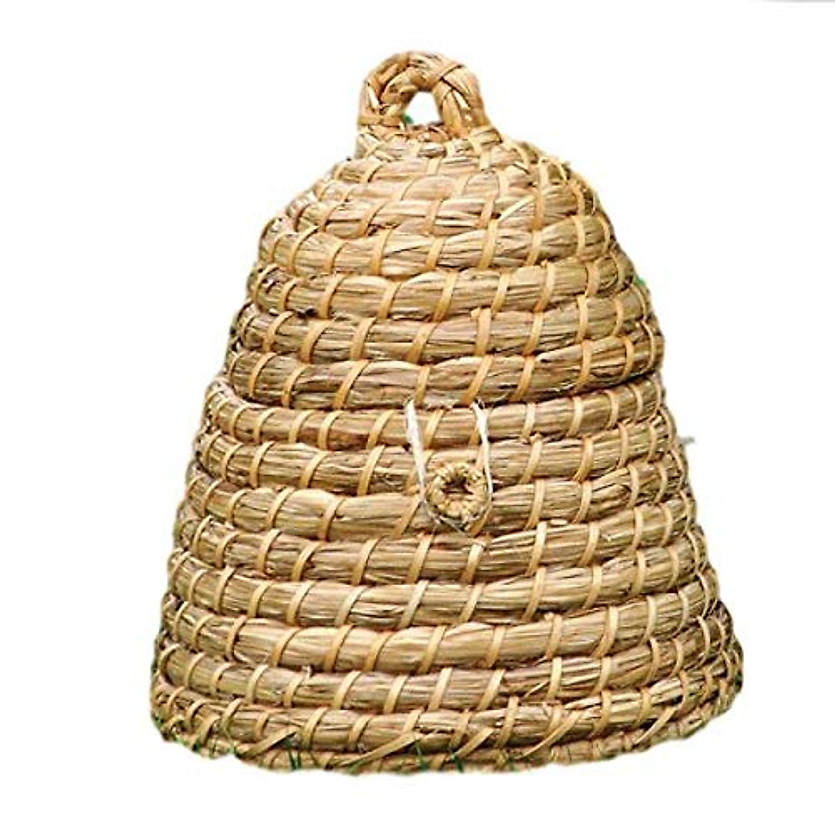 MY SWANKY HOME Natural Large Seagrass Beehive Shape Basket Set 2 Old Fashioned Rustic Outdoor
