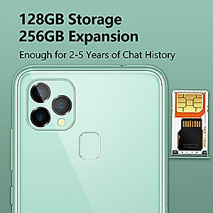 OUKITEL C22 Unlocked Phone: 128GB Storage, Triple Cam