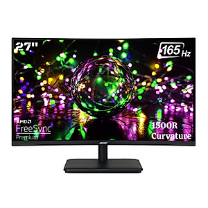 Acer ED270R 27 Inch Full HD Curved Gaming Monitor with 165Hz Refresh Rate I AMD FreeSync I 2 X HDMI 1 X Display Port