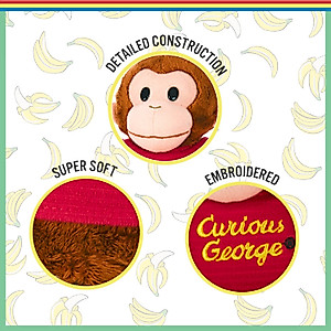 KIDS PREFERRED Curious George Monkey Plush - Classic 8" Stuffed Animal, (91720)