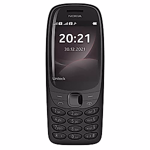 Nokia 6310 (2021) Dual-SIM 8MB ROM + 16MB RAM (GSM Only | No CDMA) Factory Unlocked 2G GSM Cell-Phone (Black) - International Version
