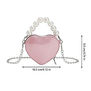 CALLARON Heart Shape Purse Heart Crossbody Bag Heart Shaped Handbag Small Clutch