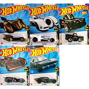 Hot Wheels Batman 5 Car Set Bundle Version 3