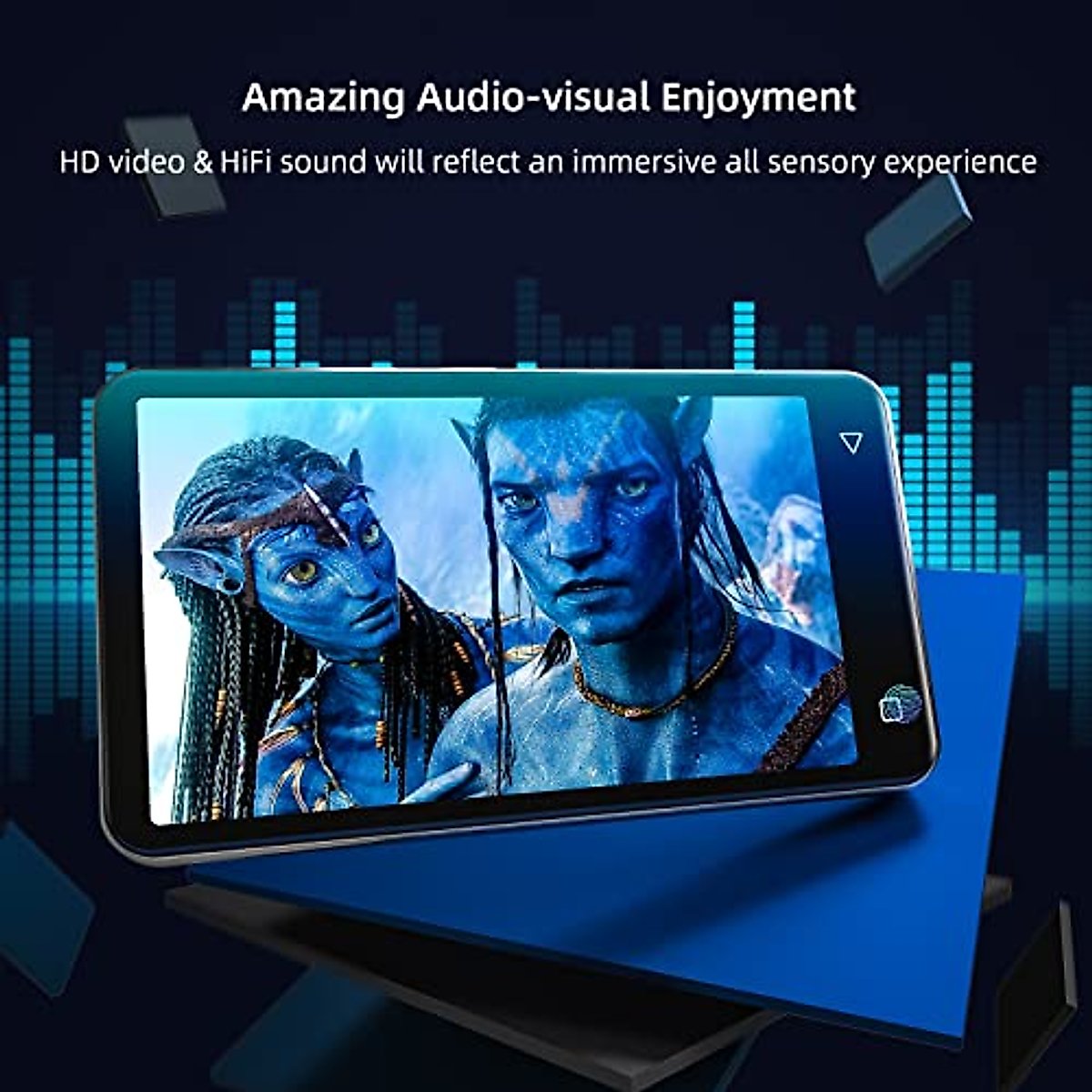 MP3 Player with Bluetooth and WiFi, 4" Full Touch Screen MP4 MP3 Player with Spotify, Android Streaming Music Player with Pandora, Portable HiFi Sound Walkman Digital Audio Player with Speaker (Grey)