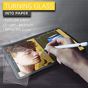 Tukellen Paper Screen Protector for iPad 10th 10.9 inch (2022) Drawing Writing Feels Like On Paper,Anti Glare Scratch Resistant Matte Film Compatible with Apple Pencil(2 Pack)