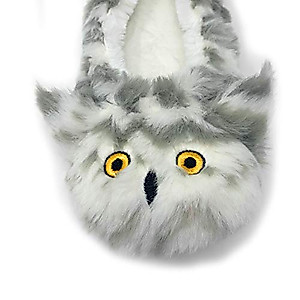 JYinstyle Women’s Slippers, Comfy Fleece Memory Foam Funny Animal Slippers, Fuzzy Plush Lining Slip-on House Shoes