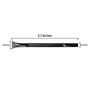 Plastic Scraper Tool, Pack of 10, Carbon Fiber Multi-Purpose Scraper Non-Scratch Cleaning Tool for Tight Spaces, Crevices, Most Surfaces Perfect to Remove Stickers, Labels, Dirt, Etc (A)