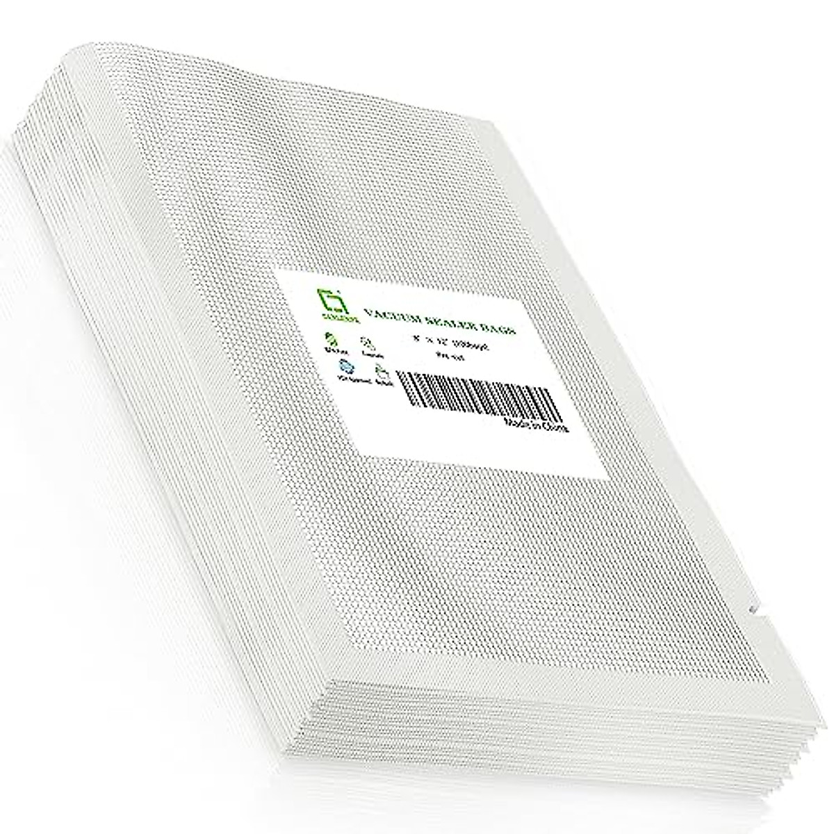 CANLENPK 8×12 Inch/20x30cm Vacuum Seal Bags, Vacuum Sealer Bags,Quart Commercial Grade Precut Bags, Food Vac Storage Bags,Prep Meal Bag,Sous Vide Bags(100PCS)
