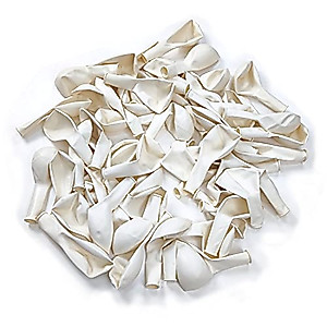 White Balloons 12 Inch, 100 Pack Premium Quality Latex Party Balloons for Brthday Shower Weding Decorations