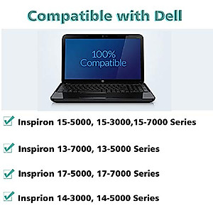 65W AC Charger for Dell Inspiron 17-7000 17-5000 17-3000 15-7000 15-5000 15-3000 13-7000 11-3000 2 in 1 Series 3558 3181 5100 5535 5555 5558 5559 5567 XPS 9350 9360 la65ns2-01 Charger Laptop Power