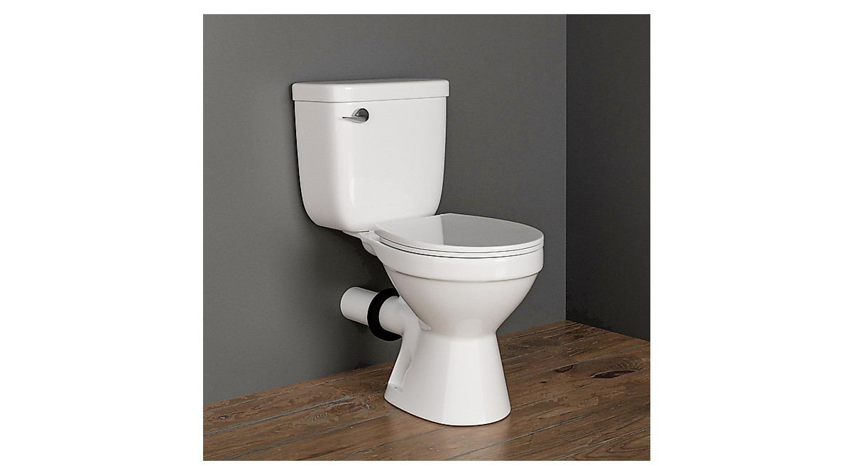 MaceratingFlo Rear Discharge Toilet with Powerful Flush & Space Saving ...