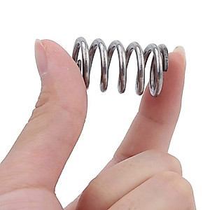 Bnineteenteam Electric Guitar Tremolo Bridge Spring,Tremolo Vibrato Tension Springs for Bigsby Guitar Replacement(Silver) Playing Accessories