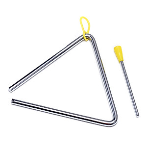 Triangle Instrument 3 Packs 6 7 8 Inch Percussion Instrument Set Hand Percussion Triangles with Striker